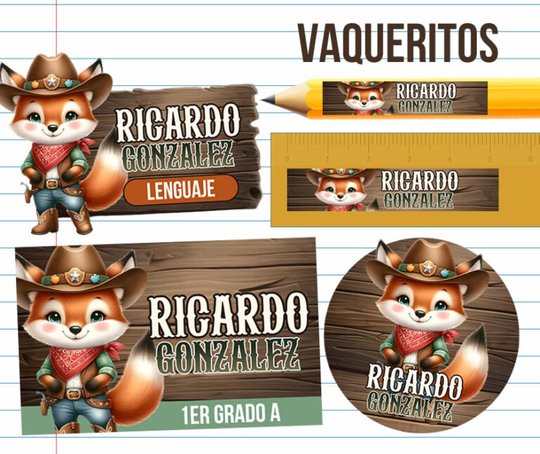 Etiquetas Escolares - Academia Creativa
